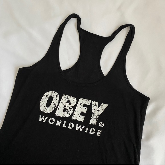 Obey | Tops | Obey World Wide Tank | Poshmark